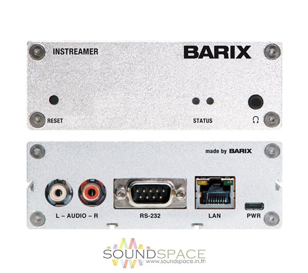 อุปกรณ์ส่งสัญญานเสียงผ่านเน็ตเวิร์ค BARIX Instreamer Encoding Audio over IP