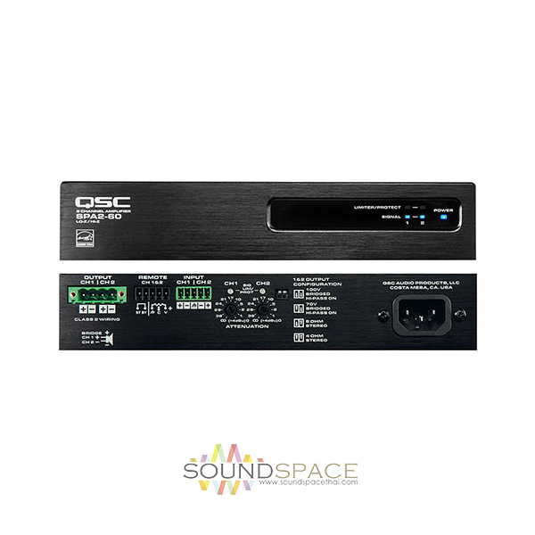 เครื่องขยายเสียง QSC SPA2-60 EnergyStar Power Amplifier ...