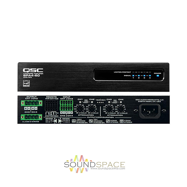เครื่องขยายเสียง QSC SPA4-60 EnergyStar Power Amplifier ...